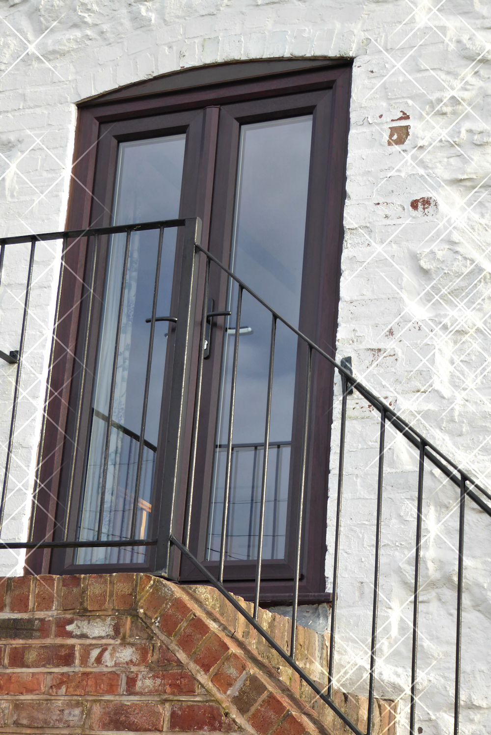 New balcony doors – Rhydd Barn